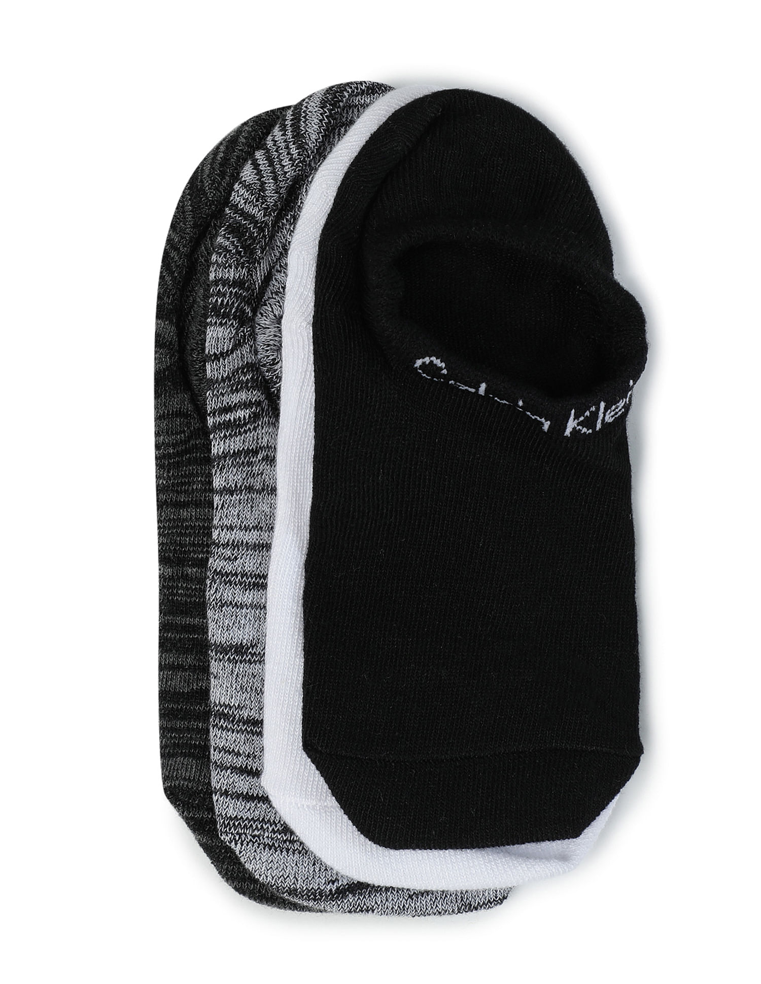 Buy Calvin Klein 6 Pack Marled Flat Knit Sneaker Socks NNNOW