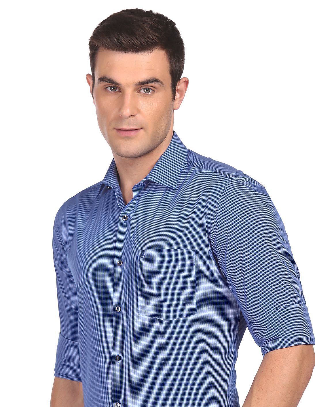 Buy Arrow Manhattan Slim Fit Check Formal Shirt - NNNOW.com