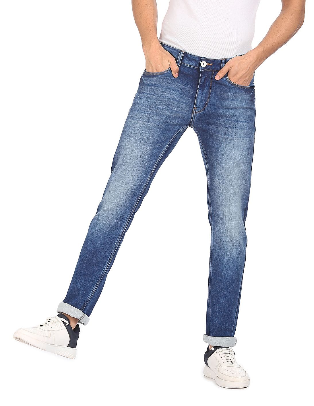 Buy Flying Machine Michael Slim Tapered Fit Whiskered Jeans - NNNOW.com